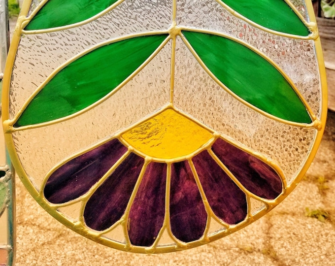 Stained Glass Tear Drop Flower - Etsy