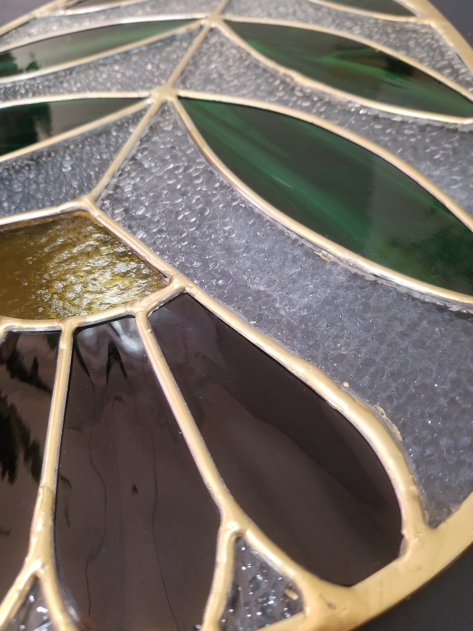 Stained Glass Tear Drop Flower - Etsy