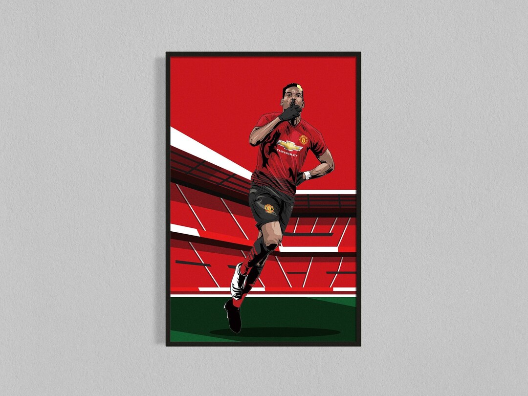 Paul Pogba Poster Wall Art Illustration Digital File - Etsy