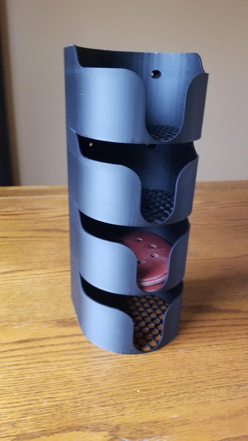 Wall Mounted or Stackable Orbital Sander Sanding Disc Holders for 5 ...