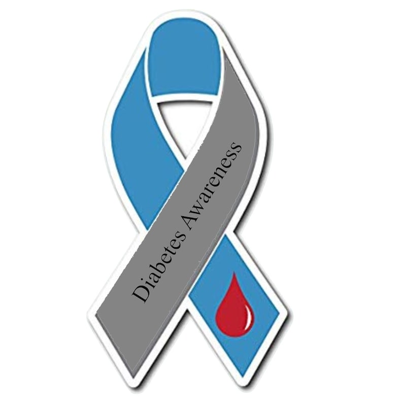 Diabetes Awareness Ribbon SVG - Etsy
