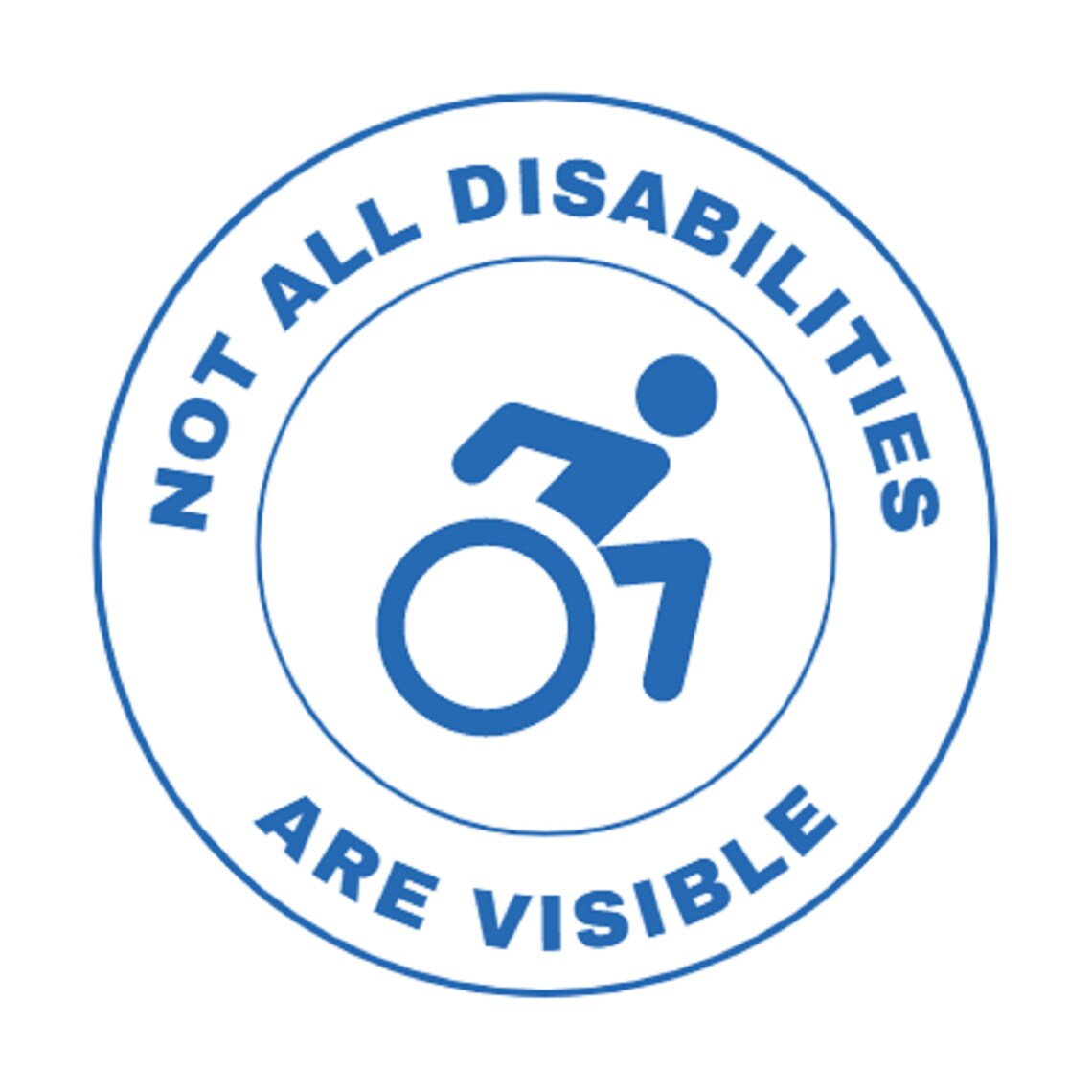 50 Not All Disabilities Are Visible Stickers - Etsy