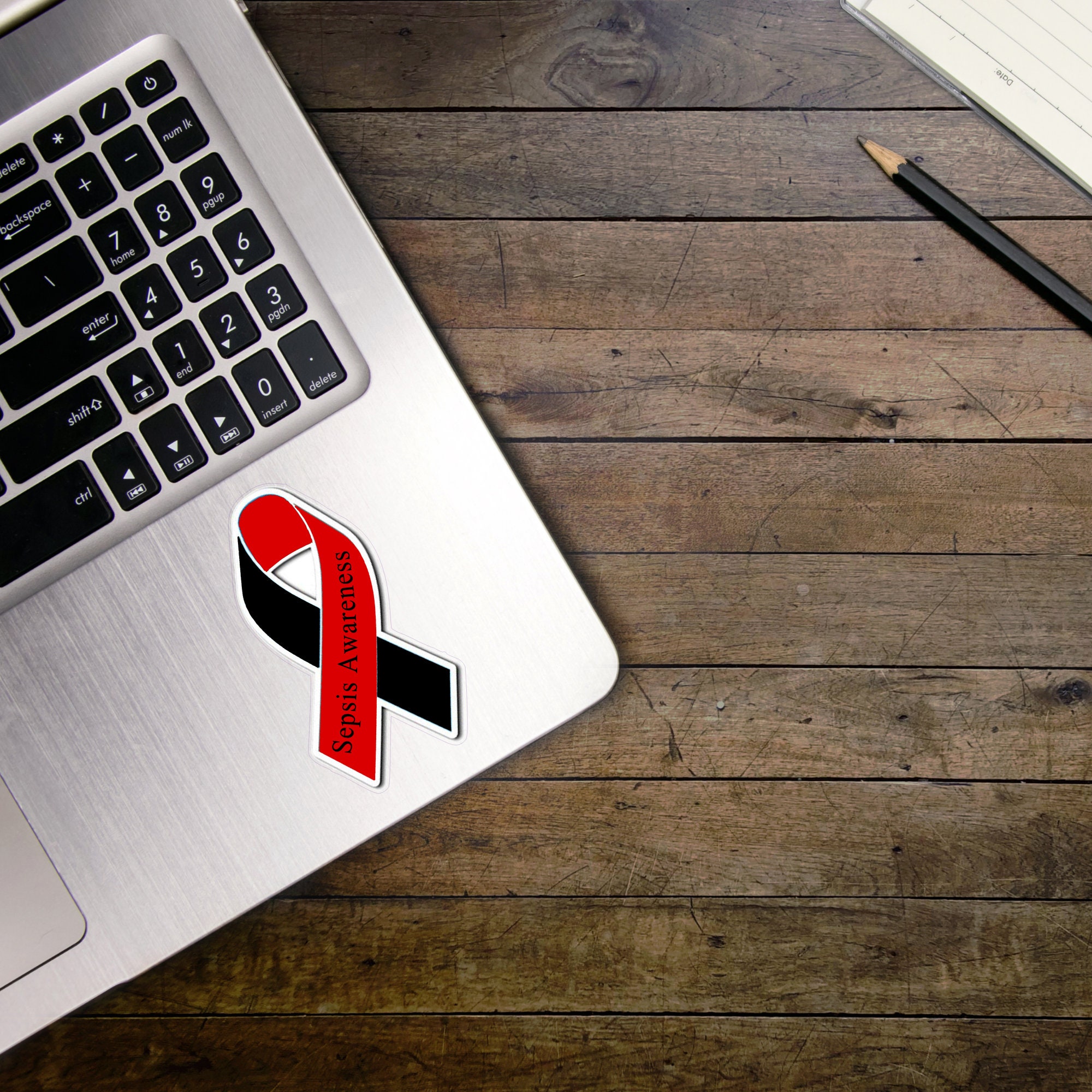 50 Sepsis Awareness Ribbon Stickers, Health Advocacy and Educational ...