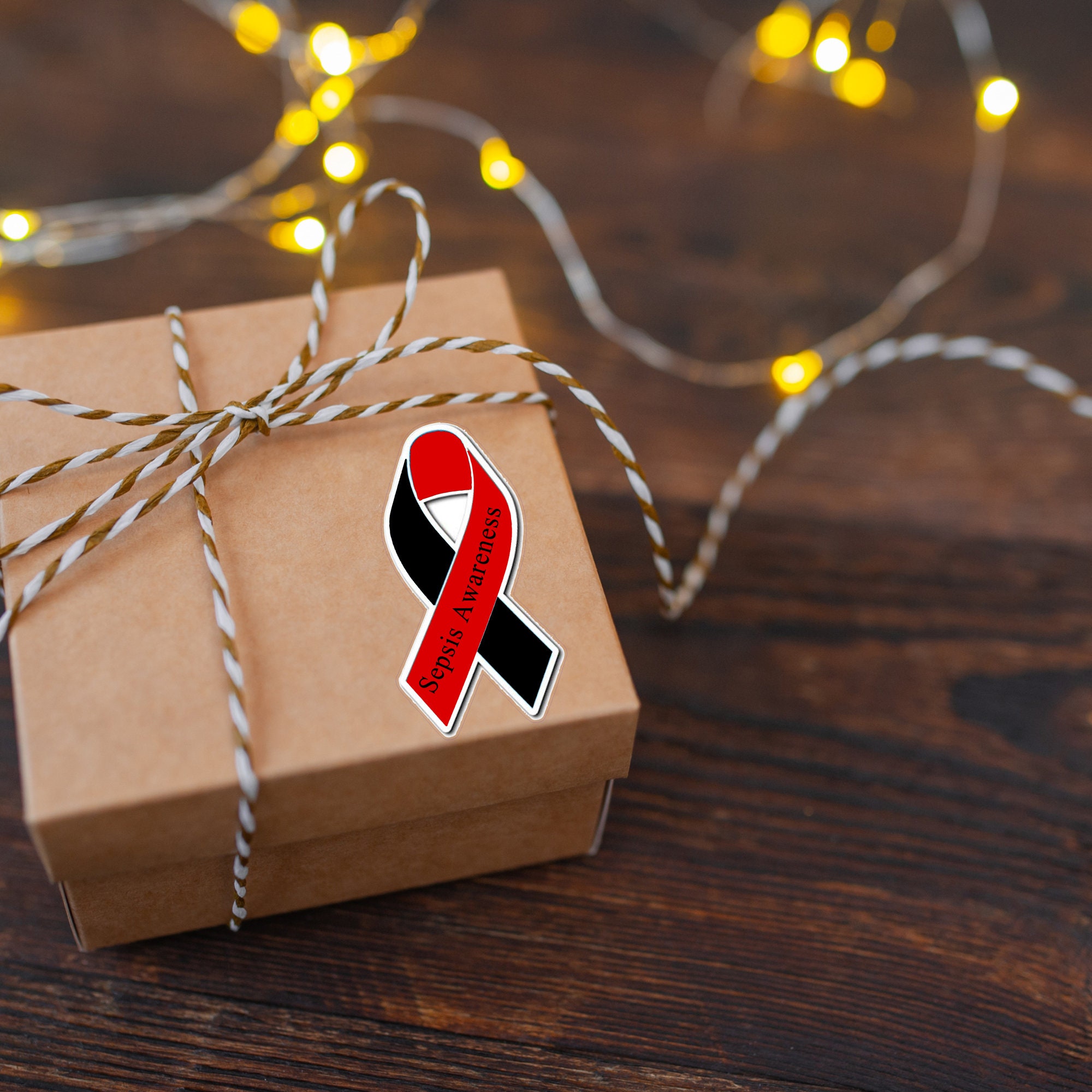 50 Sepsis Awareness Ribbon Stickers, Health Advocacy and Educational ...