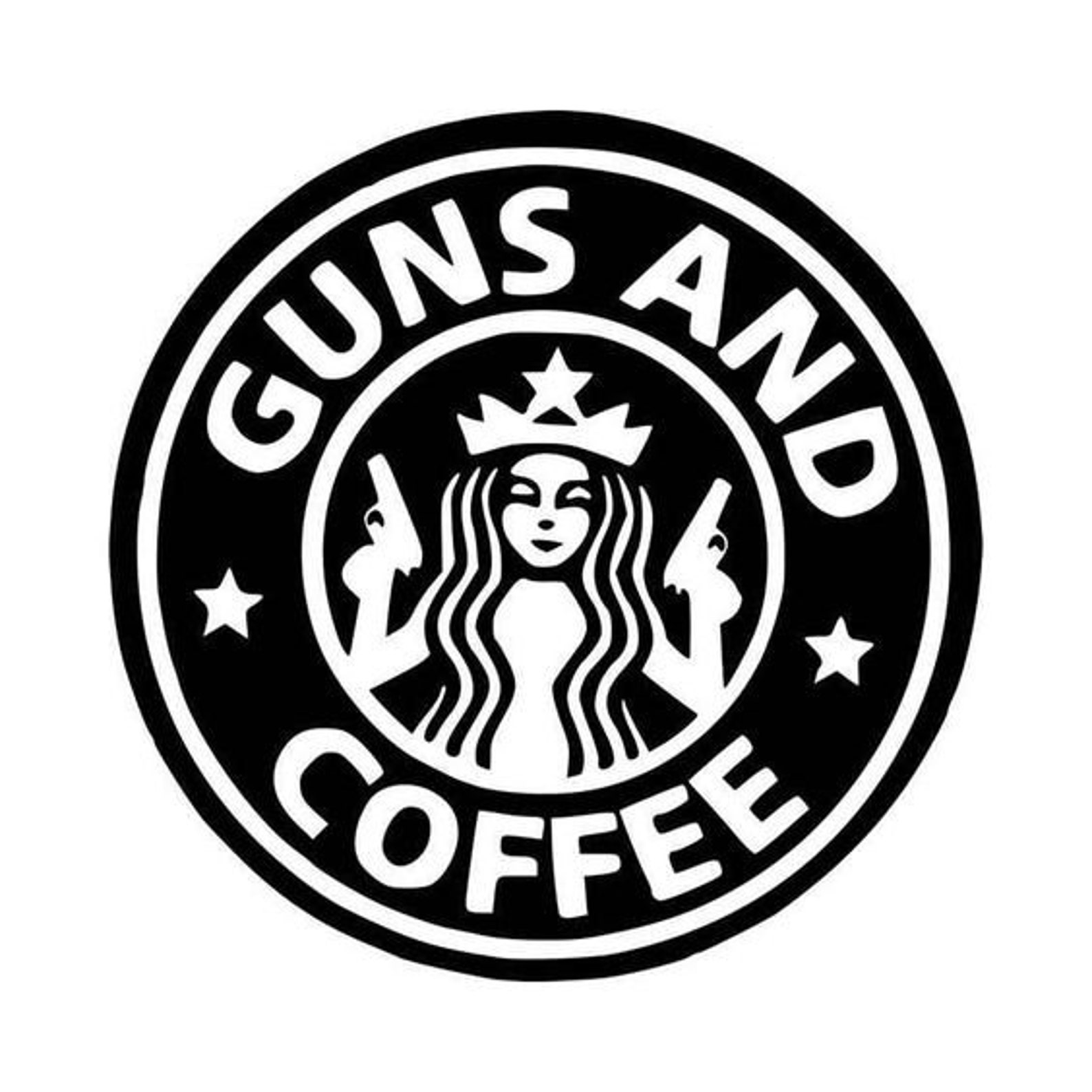 Guns and Coffee Decal - Etsy