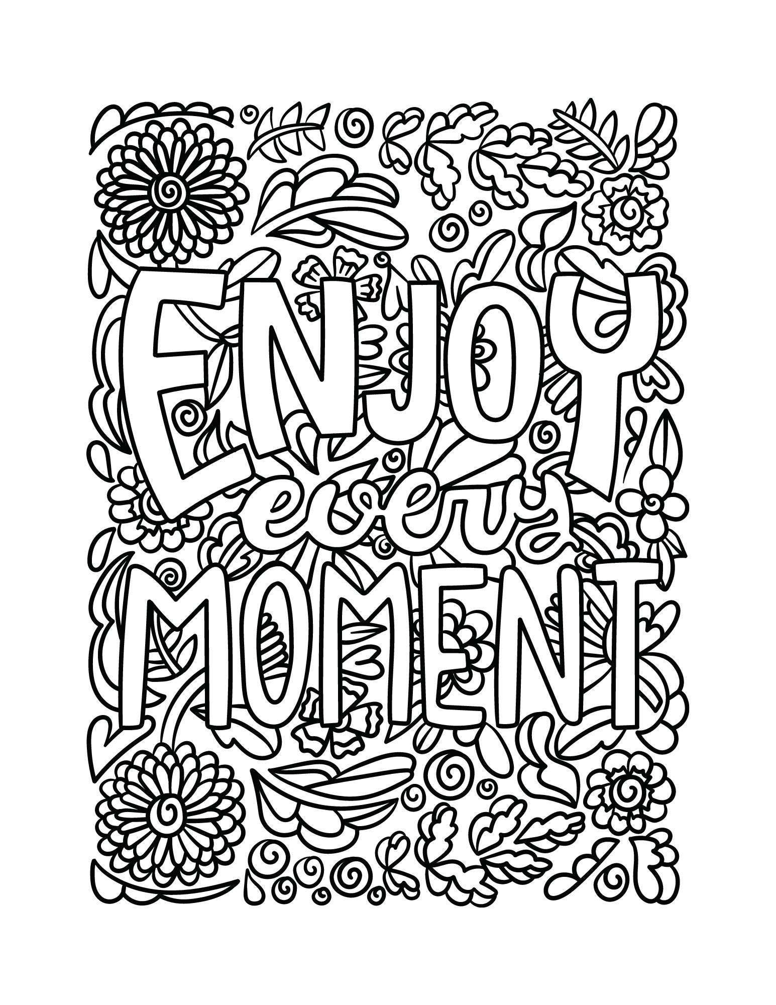 Positive Motivation Coloring Pages Quote Coloring Page Positive Quote ...