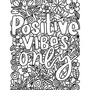 Positive Motivation Coloring Pages | Quote Coloring Page | Positive ...