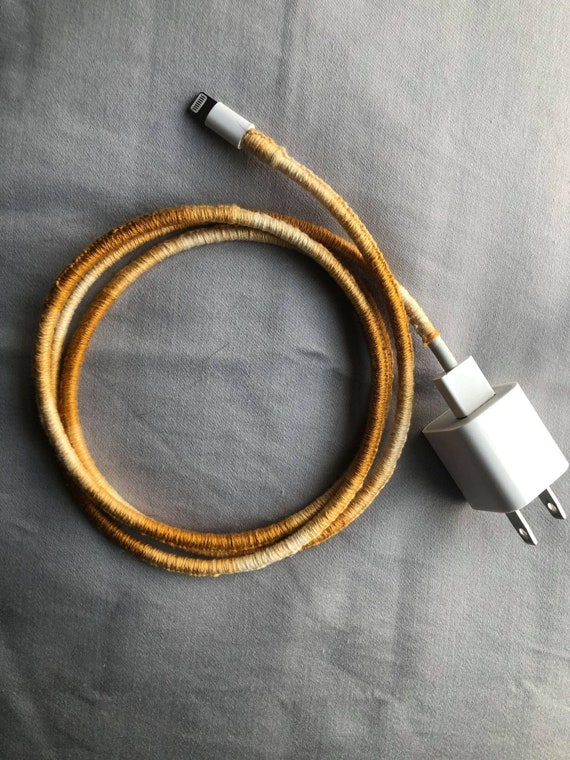 Embroidery Floss Wrapped Phone Charger | Etsy