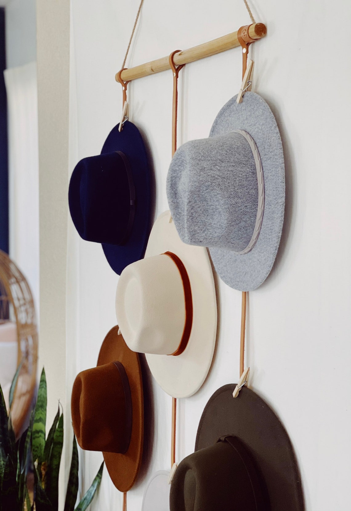 Hat Organizer Leather Hat Organizer Hat Rack Hat Organizer - Etsy