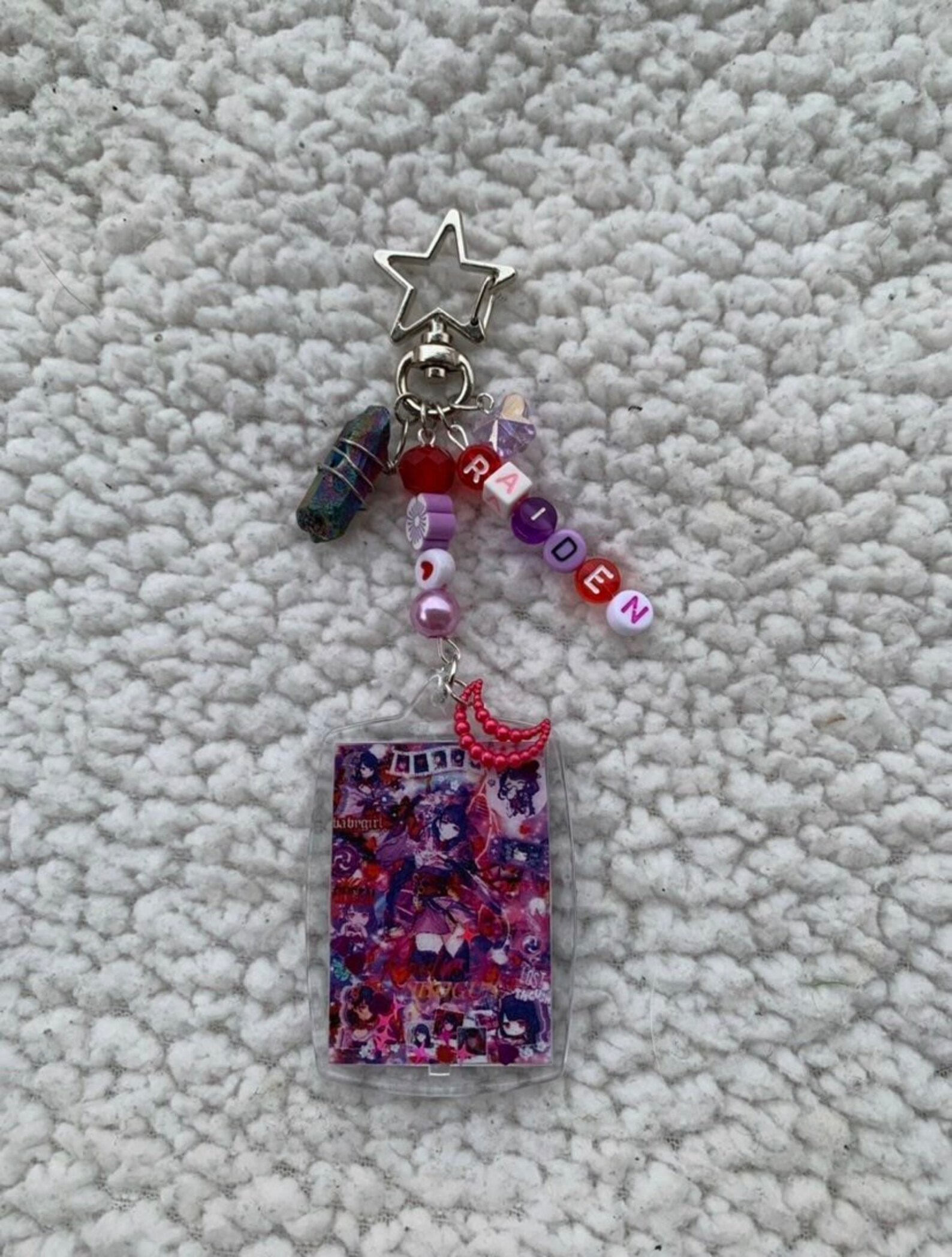 Raiden Shogun Inspired Keychain - Etsy