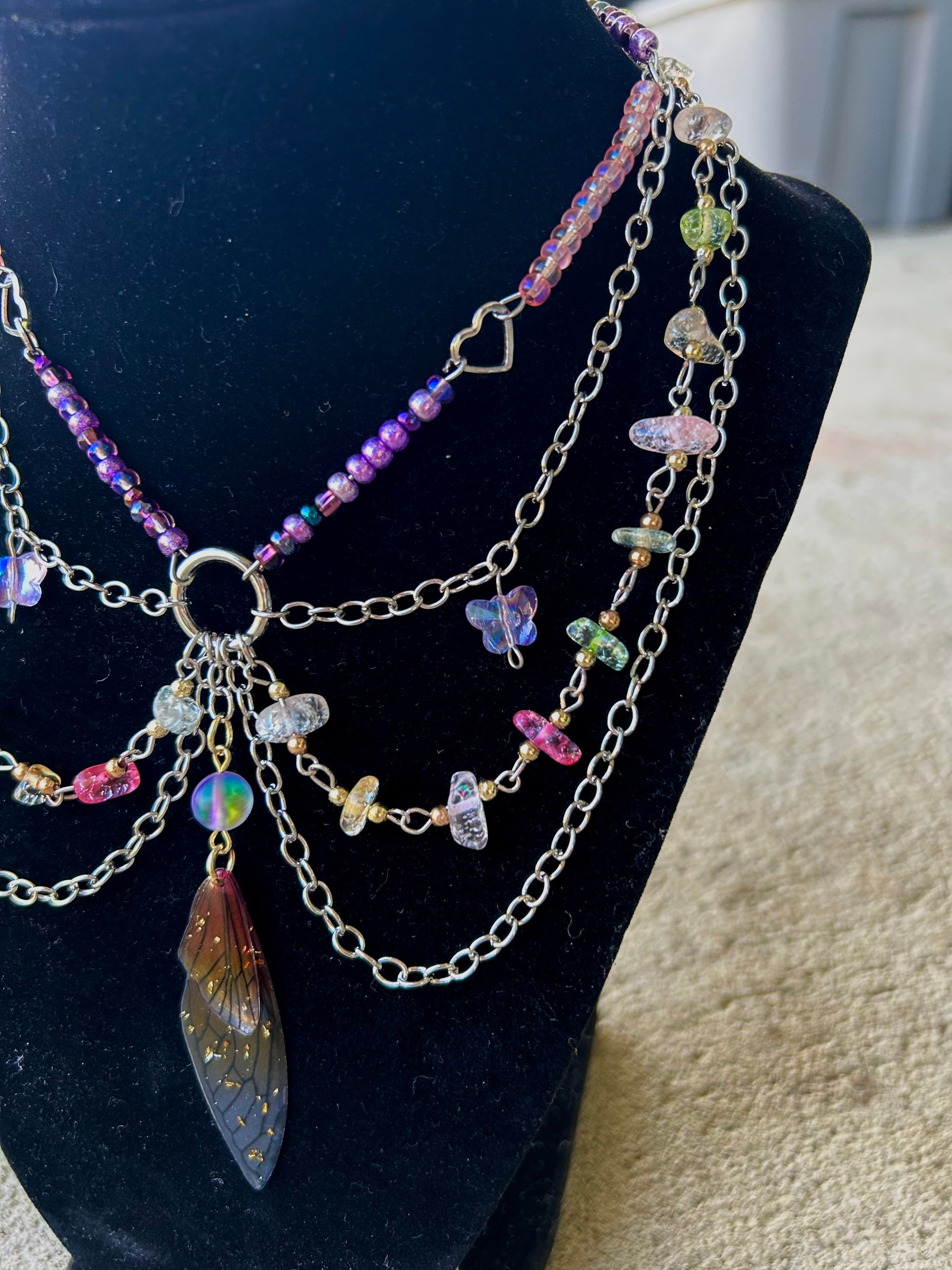 Butterfly Chain Necklace - Etsy