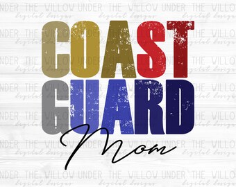 Coast Guard Mom Png | Etsy