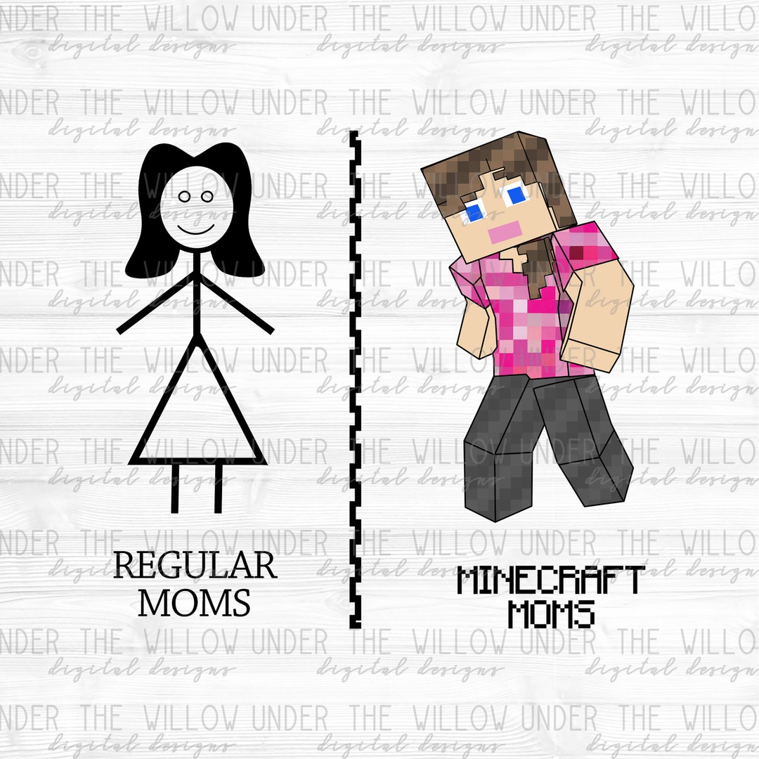 Minecraft Mom Sublimation Design Download PNG Digital - Etsy
