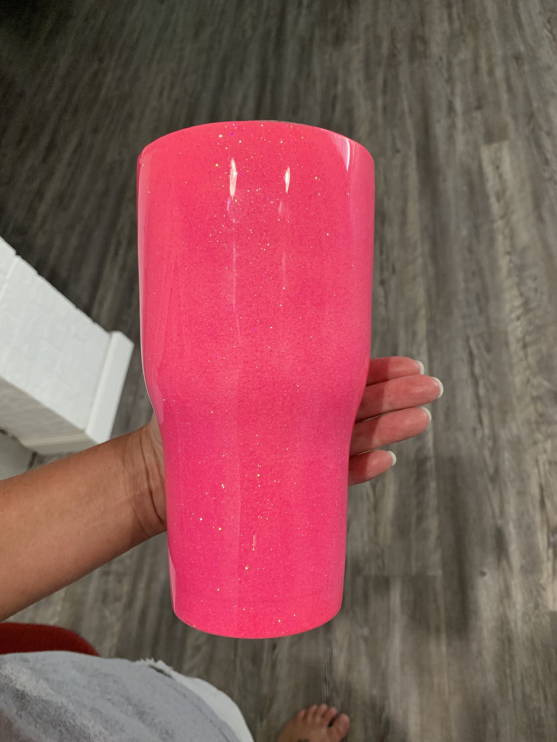 Pink Glitter Tumbler - Etsy