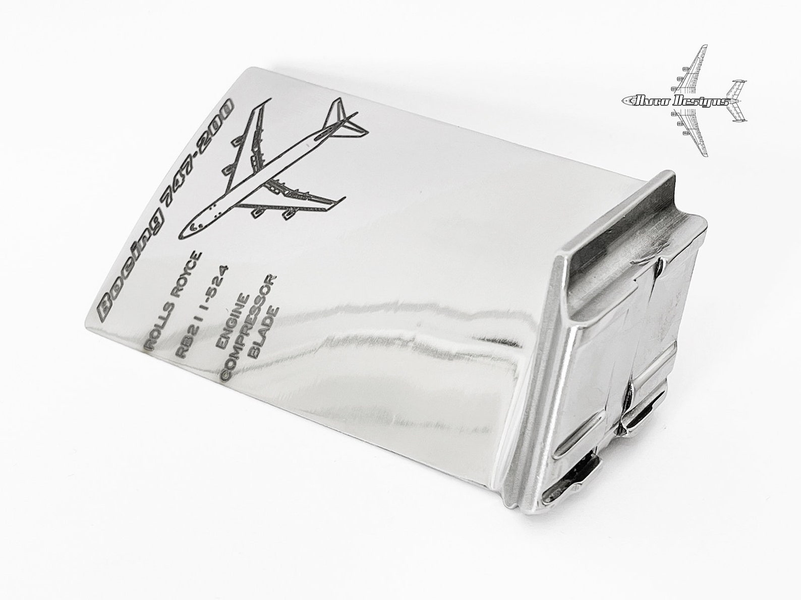 Boeing 747 Rolls Royce RB211 Engine Blade Engraved | Etsy