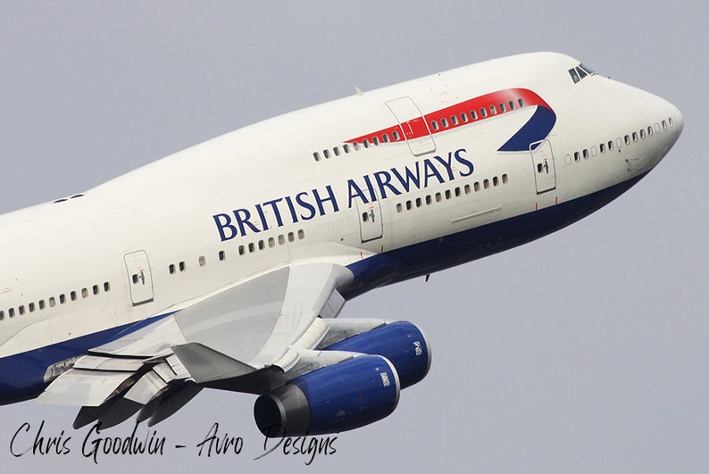 British Airways Boeing 747 Engraved Rolls Royce Jet Engine Blade - Etsy