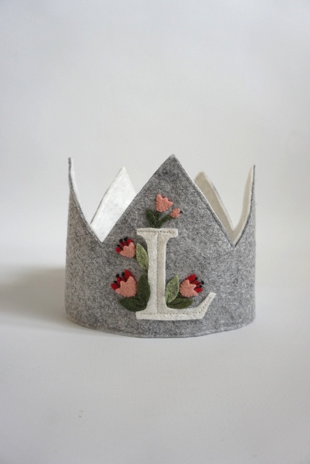 Kids Crown/ Personalized Crown/ Crown With Letter/ Flower Crown ...