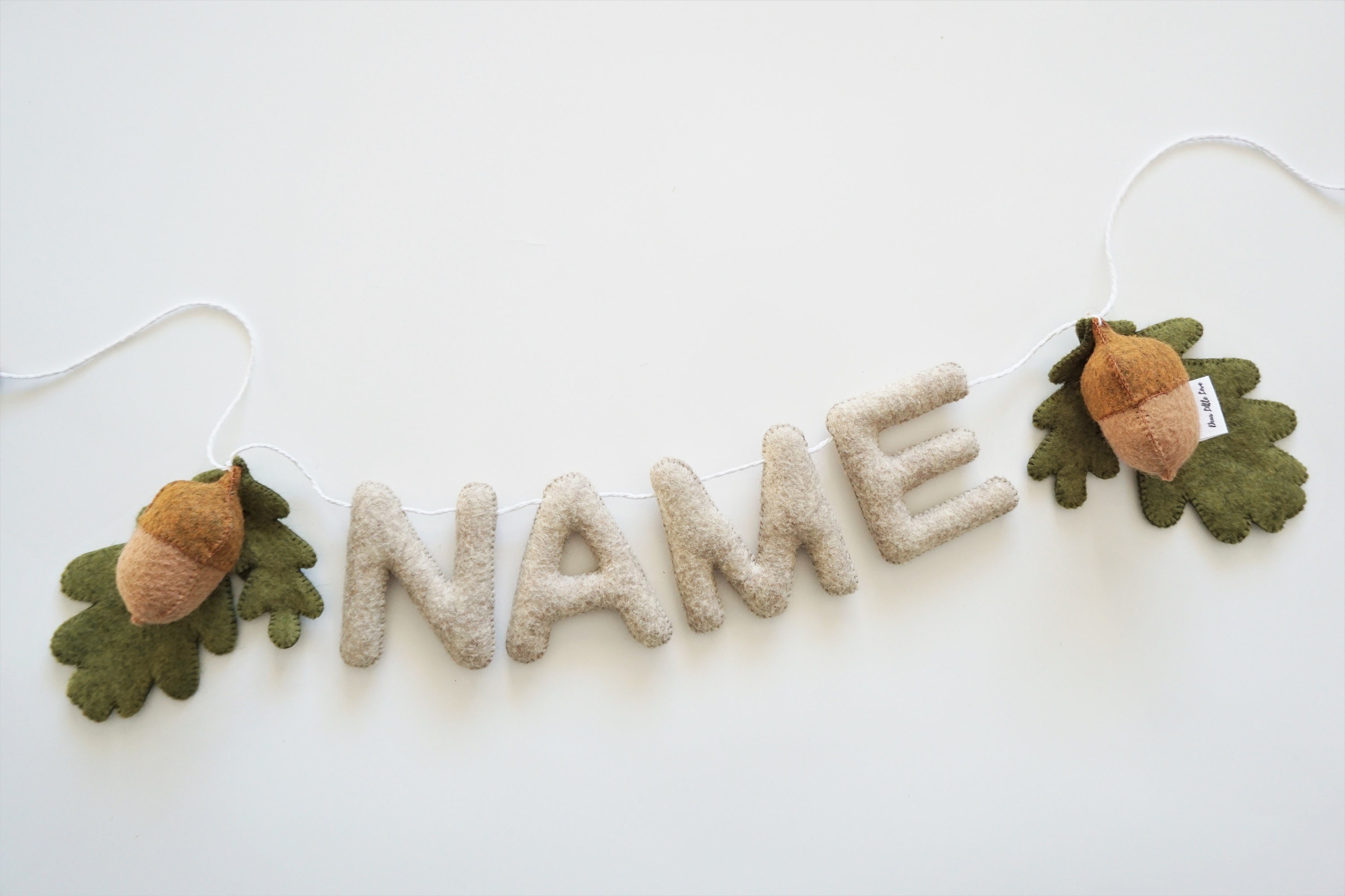 Name Nursery Garland/acorns Garland/ Woodland Garland/ Nursery Decor ...