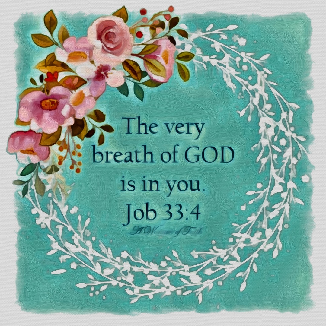 Digital Print of Watercolor Photo of Job 33:4 Bible Verse - Etsy