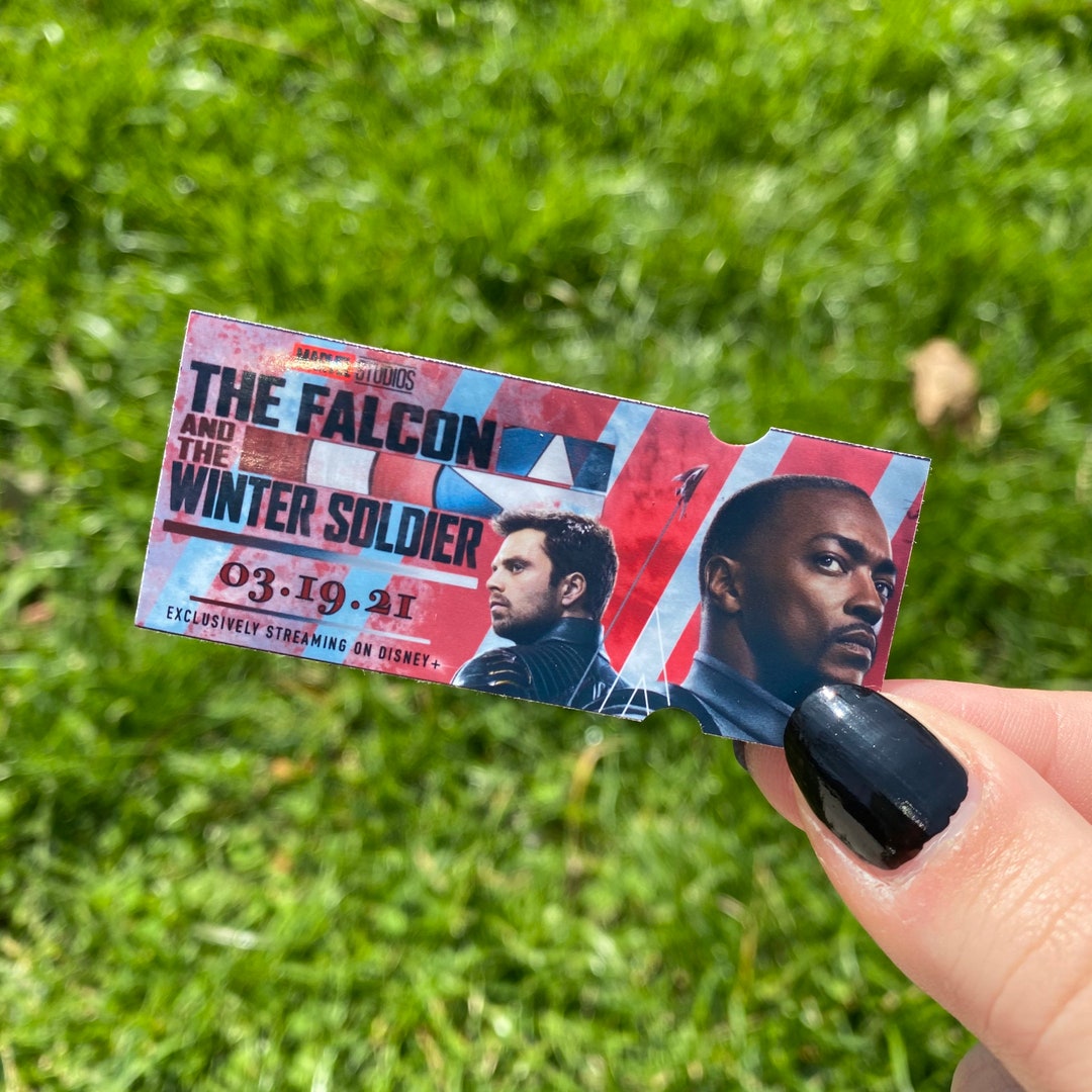 The Falcon and the Winter Soldier Ticket Sticker TFATWS - Etsy