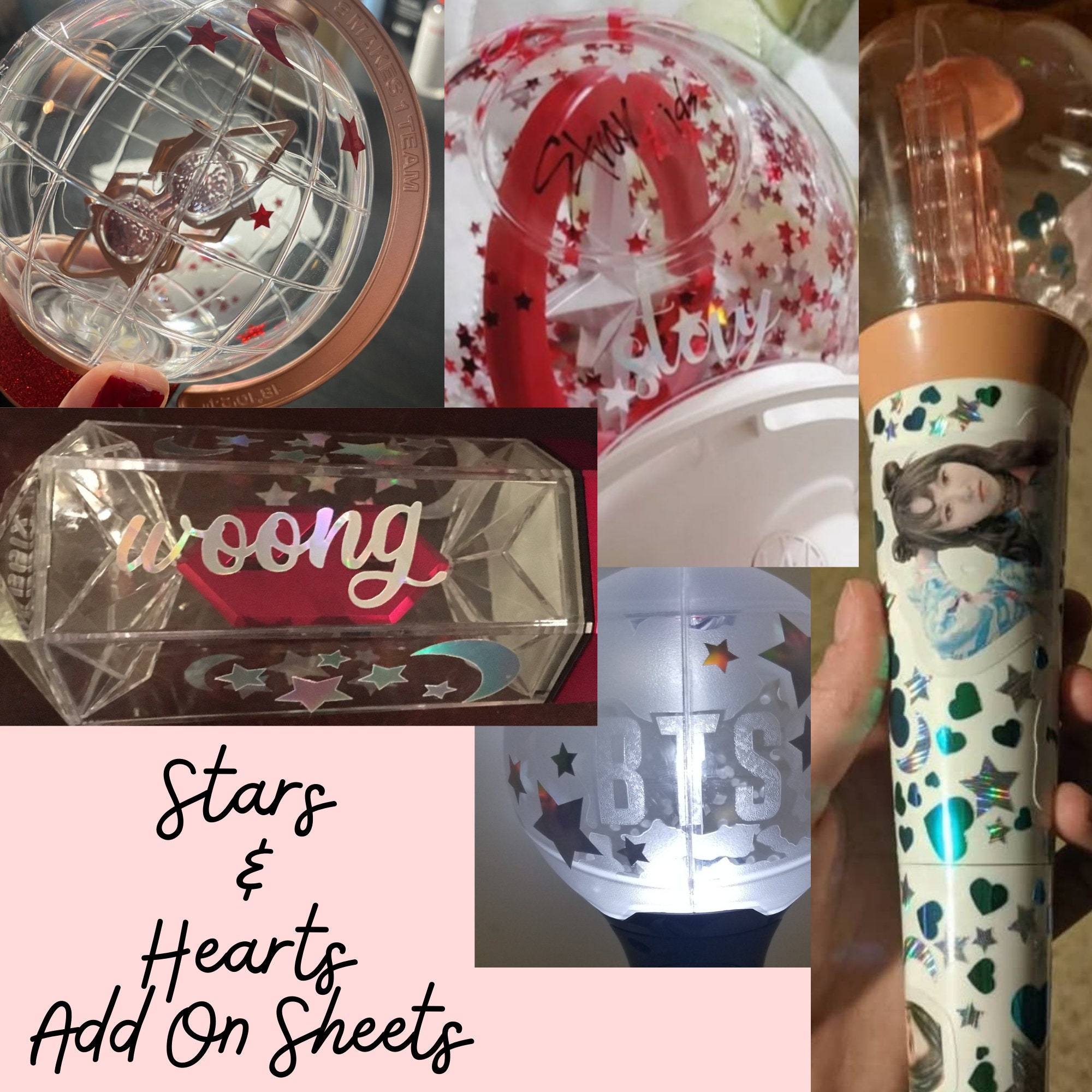 Custom Kpop LIGHTSTICK Decals/light Stick Stickers/ Custom - Etsy UK