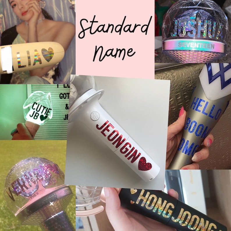 Custom Kpop LIGHTSTICK Decals/light Stick Stickers/ Custom - Etsy