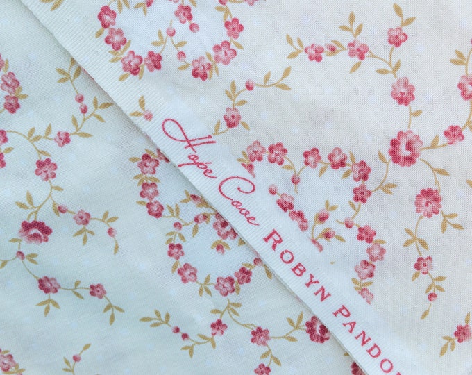 1/2 Metre of Hope Cove by Robyn Pandolph SSI 100% Cotton Fabric, Cream ...