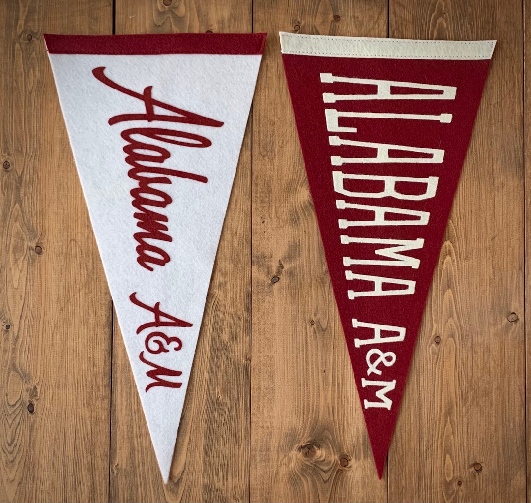 Classic Pennant - Alabama A&M (white) - Etsy