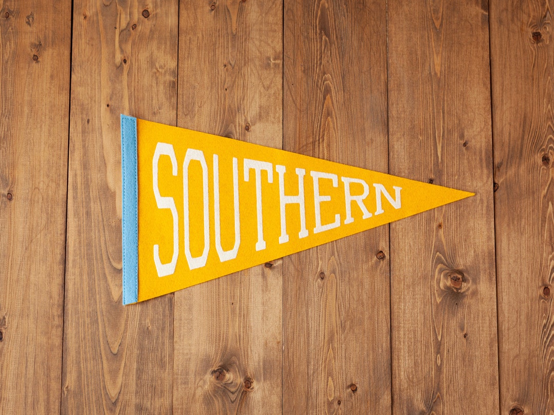 Classic Southern Pennant - Gold - Etsy