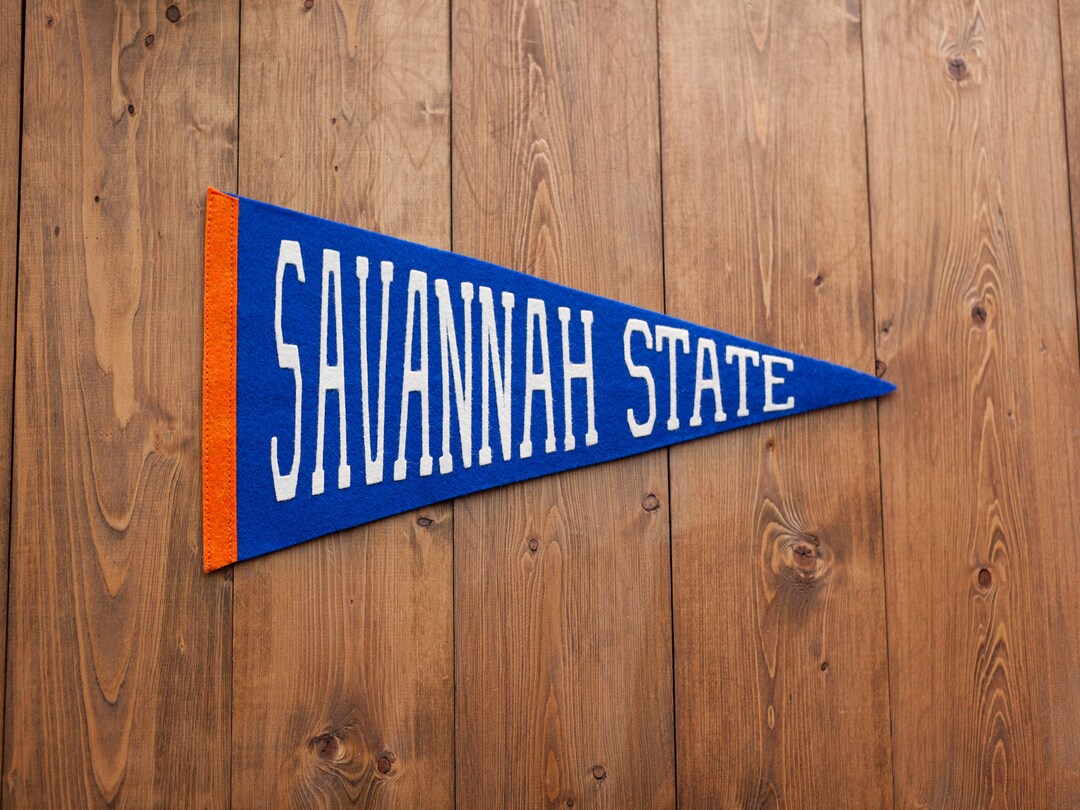 Classic Savannah State Pennant Blue - Etsy