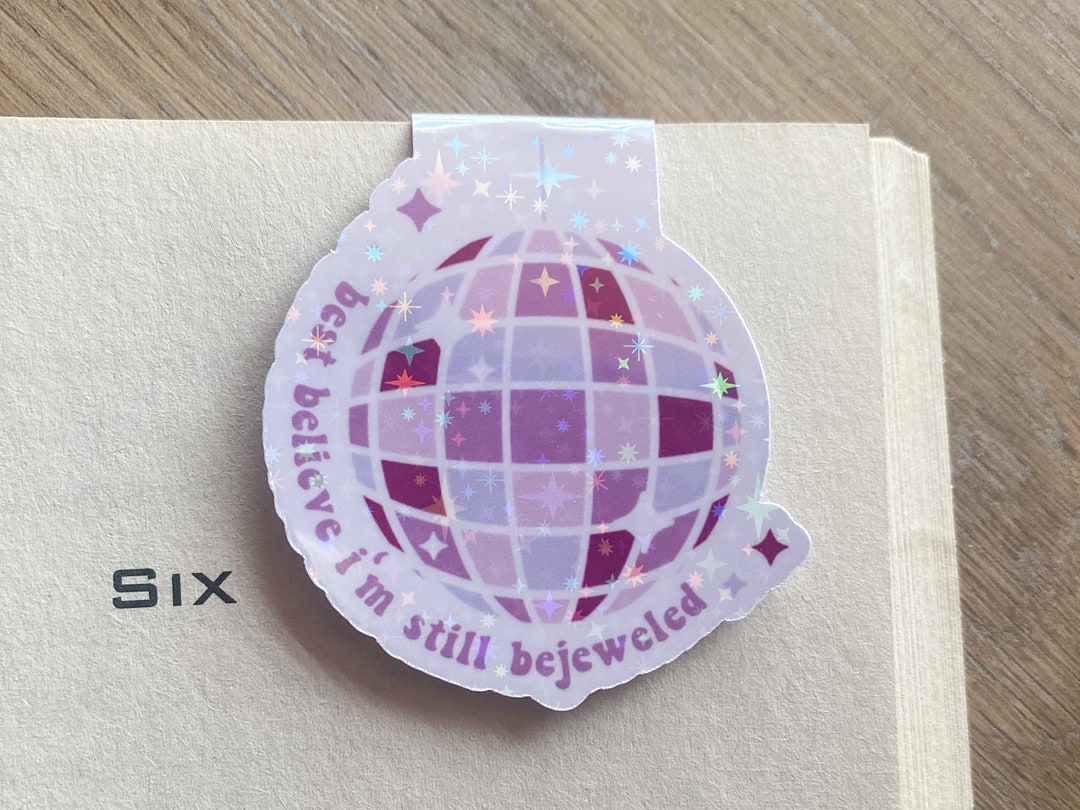 Fan Art Taylor Swift Bookmark Magnetic Bookmark Holographic Bejeweled ...