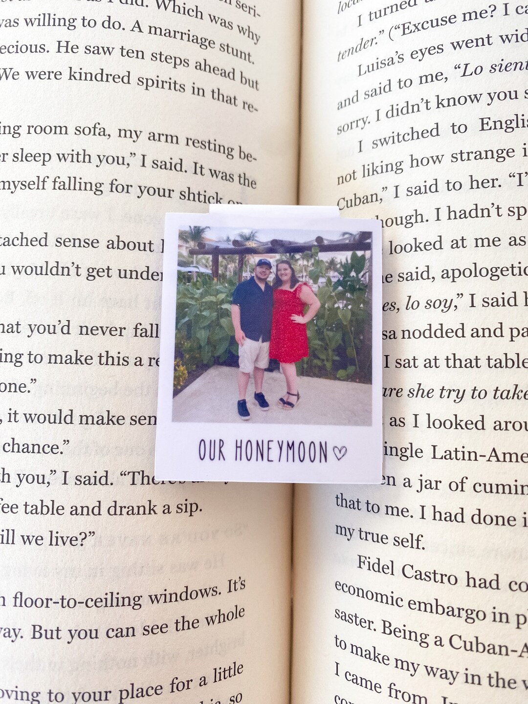 Custom Magnetic Bookmark Personalized Polaroid Photo Page Marker Book ...