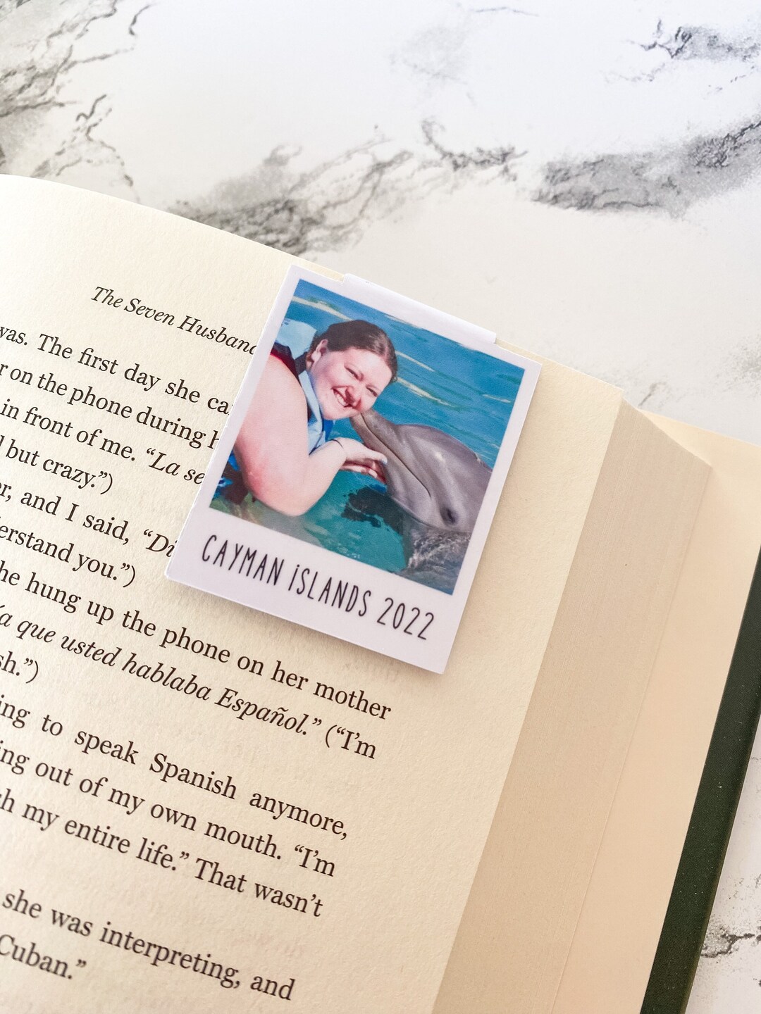 Personalized Custom Magnetic Bookmark | Polaroid Photo Page Marker ...