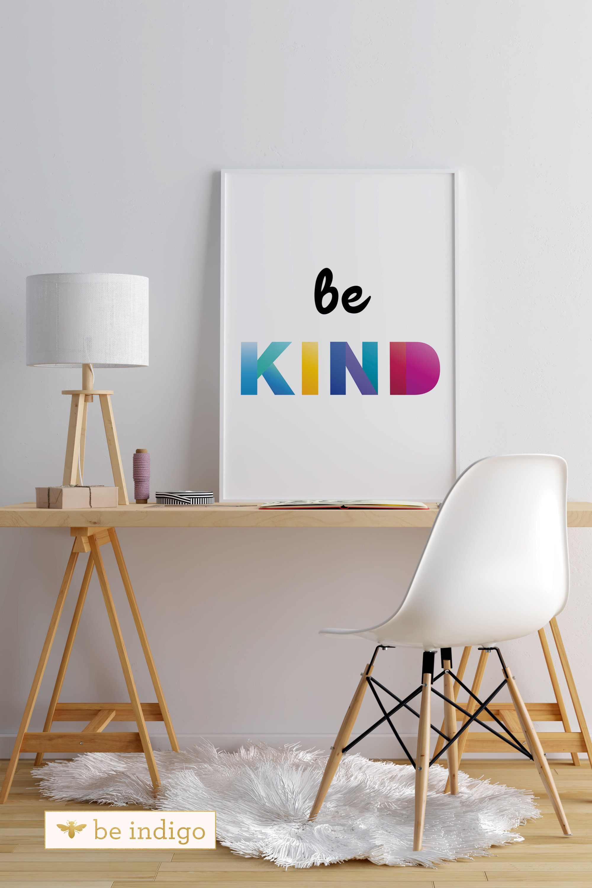 Be Kind Poster Motivational Poster for Kids Sign for | Etsy