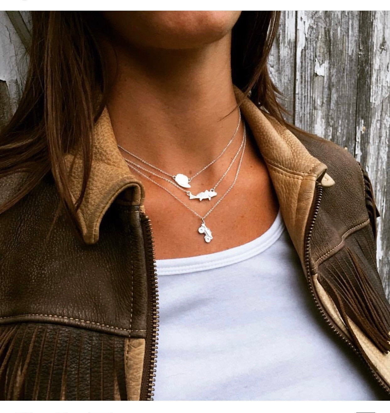 Redfish (red Drum) Silver Necklace - Etsy