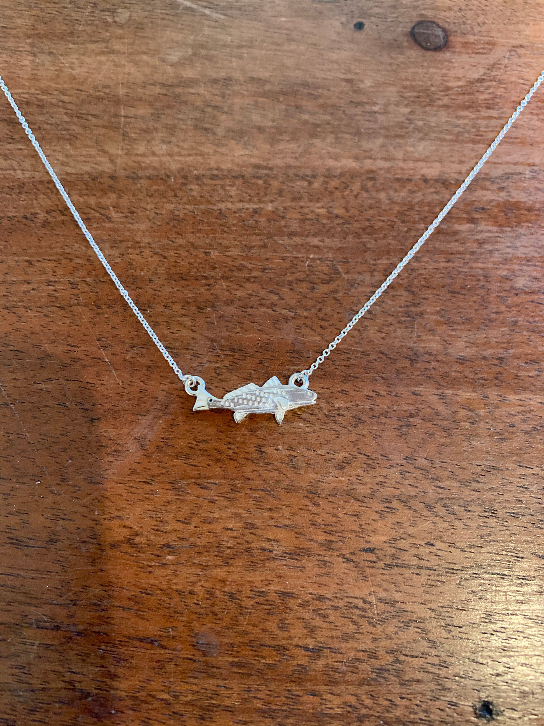Redfish (red Drum) Silver Necklace - Etsy