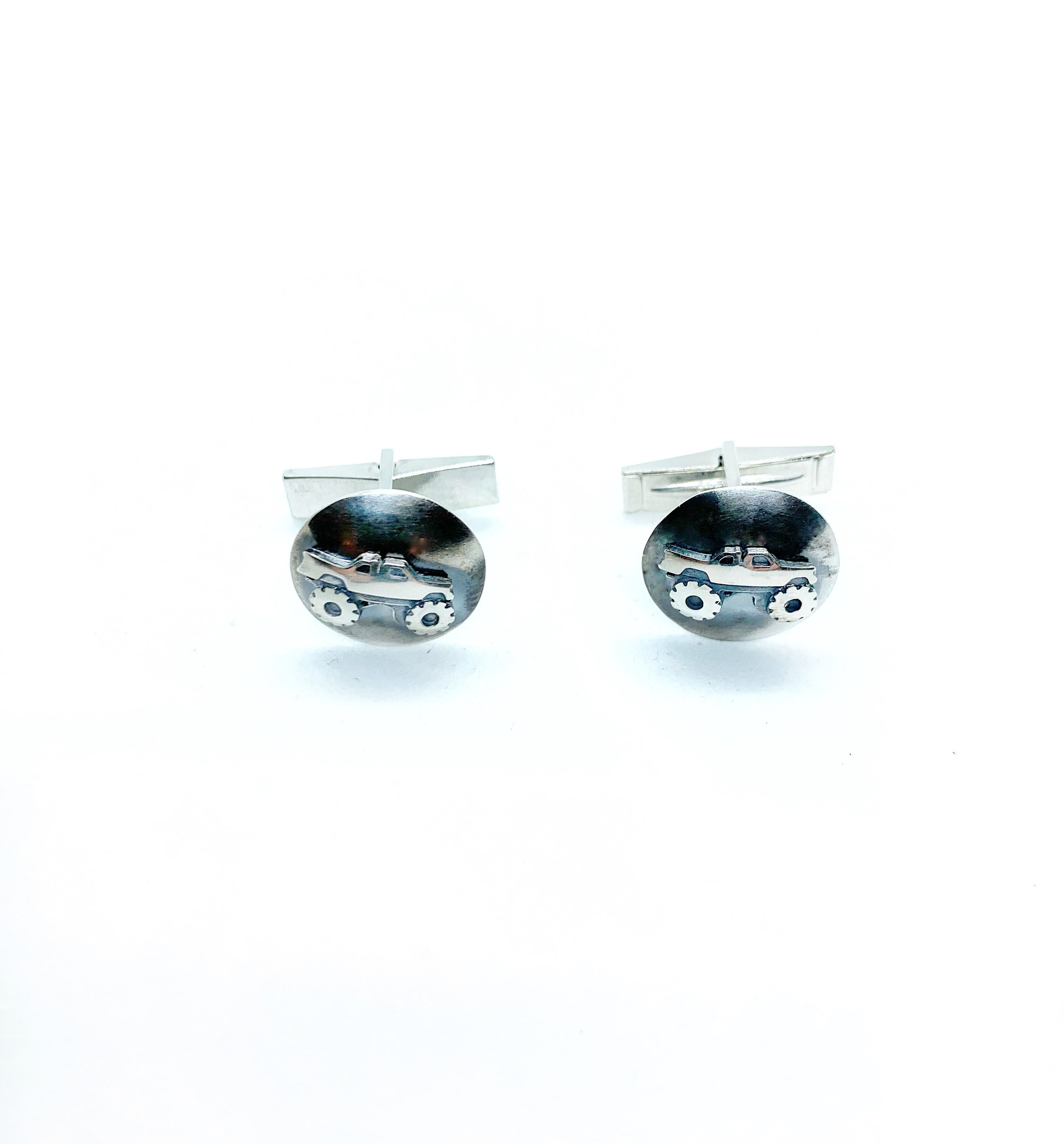 Sterling Silver Truck Cufflinks - Etsy