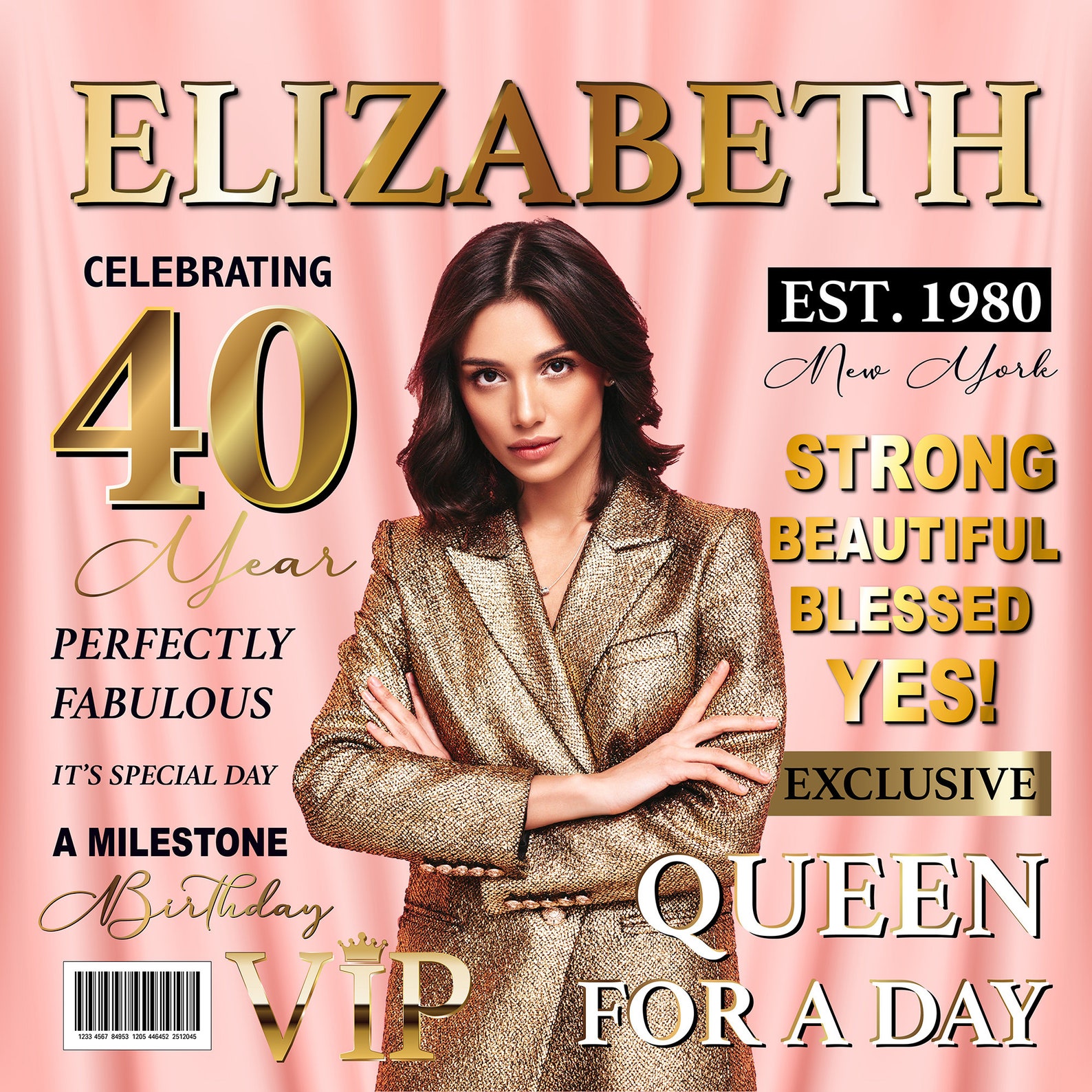 Magazine Photo Cover Birthday Backdrop - Etsy