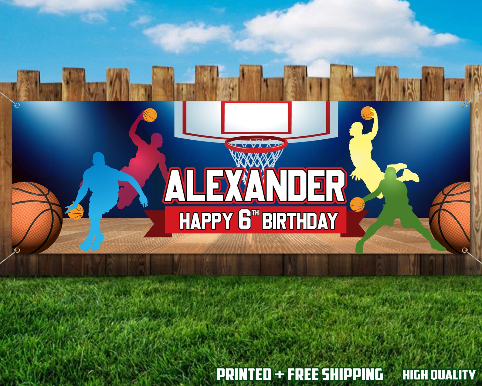Basketball Birthday Banner - Etsy
