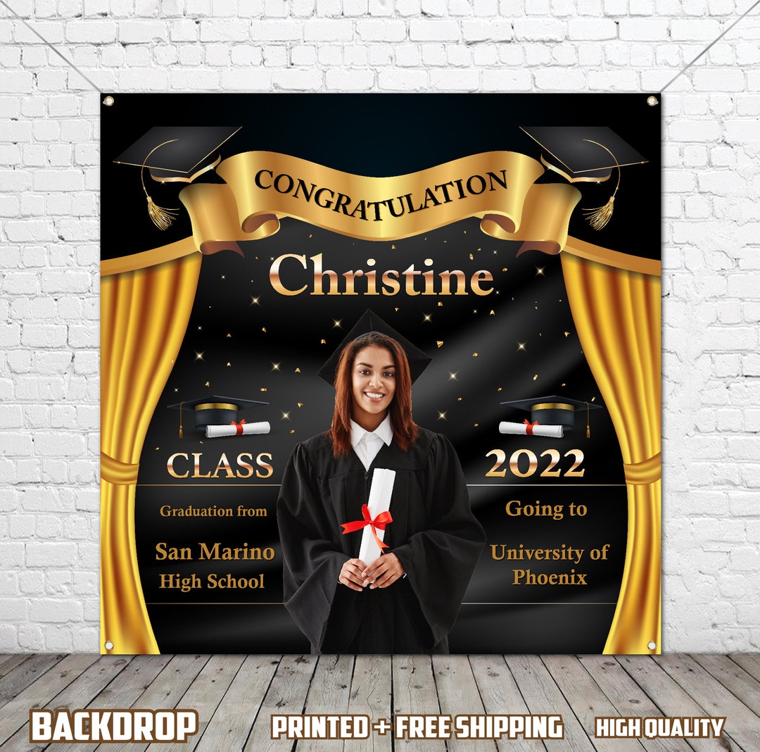 Graduation Party Photo Backdrop - Etsy