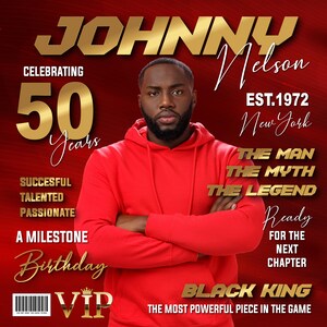 Magazine Cover Photo Birthday Backdrop - Etsy