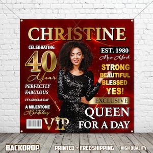 Magazine Photo Cover Birthday Backdrop - Etsy