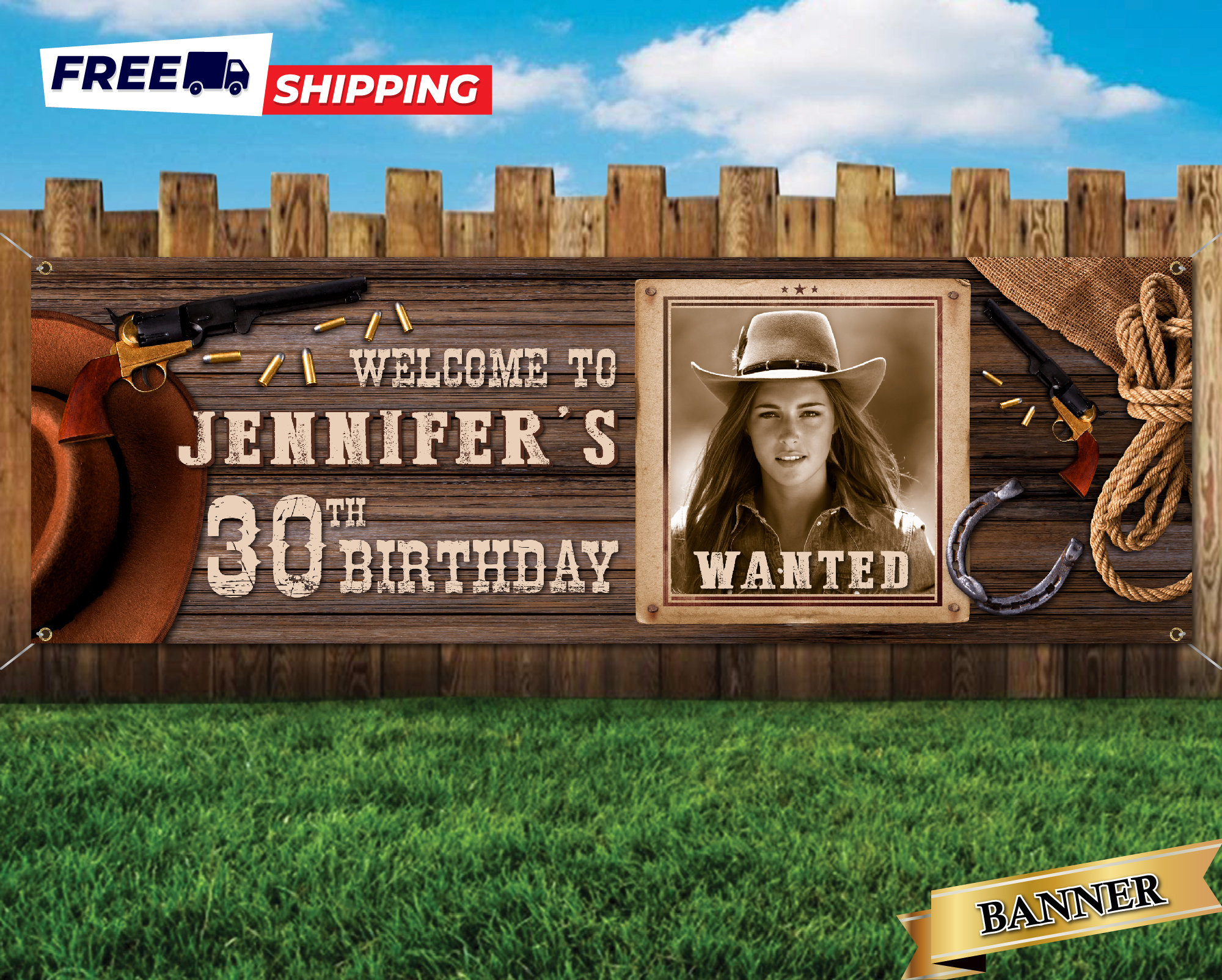 Country Western Banner