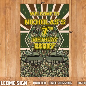 Army Military Welcome Sign - Etsy