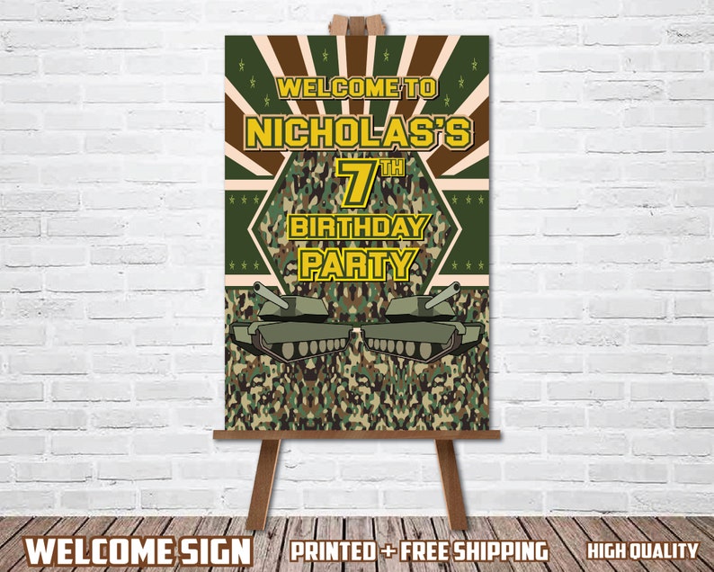 Army Military Welcome Sign - Etsy