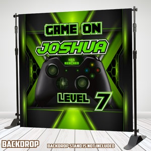 Gaming Birthday Backdrop - Etsy