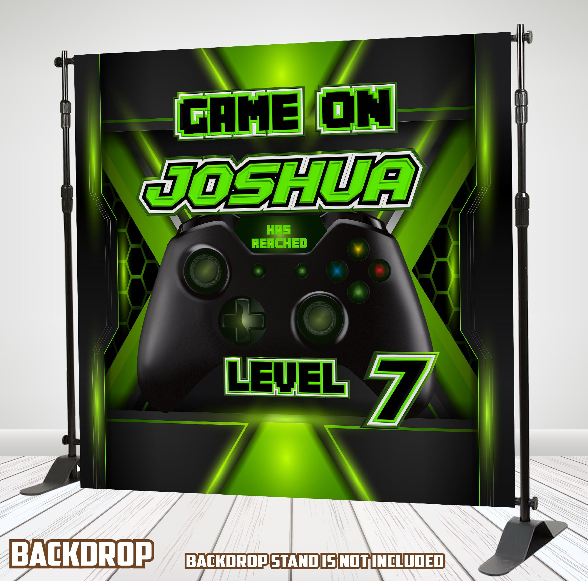 Gaming Birthday Backdrop - Etsy
