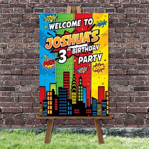 Super Hero Welcome Sign - Etsy