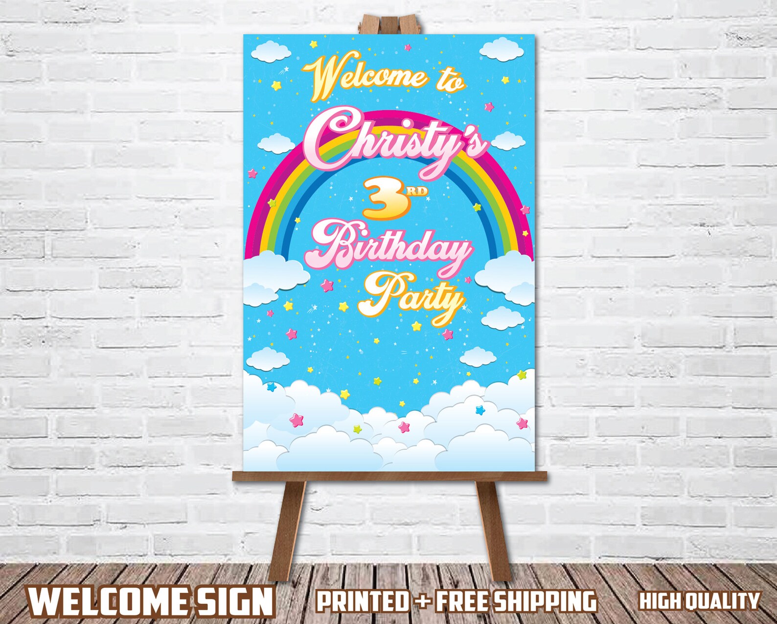 Rainbow Welcome Sign High Quality Printed and Shipped - Etsy