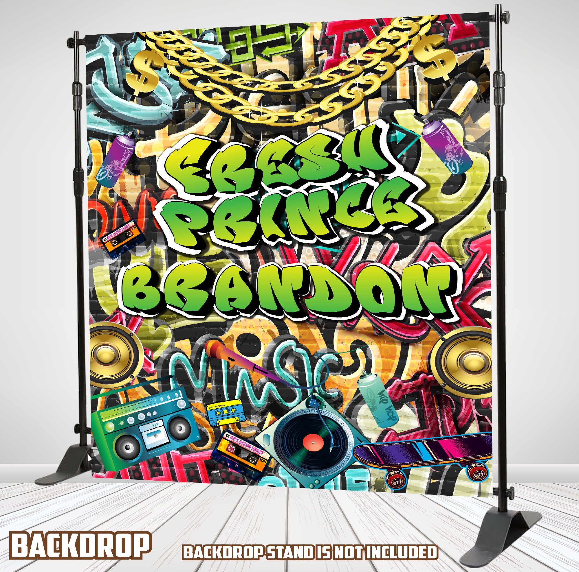 Fresh Prince Graffiti Birthday Backdrop - Etsy